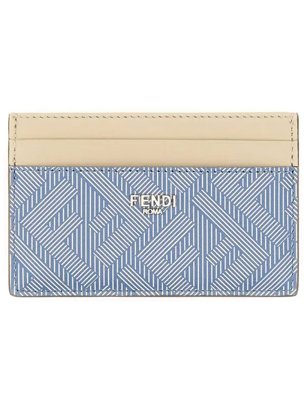 Fendi Shadow" Card Holder - Azure