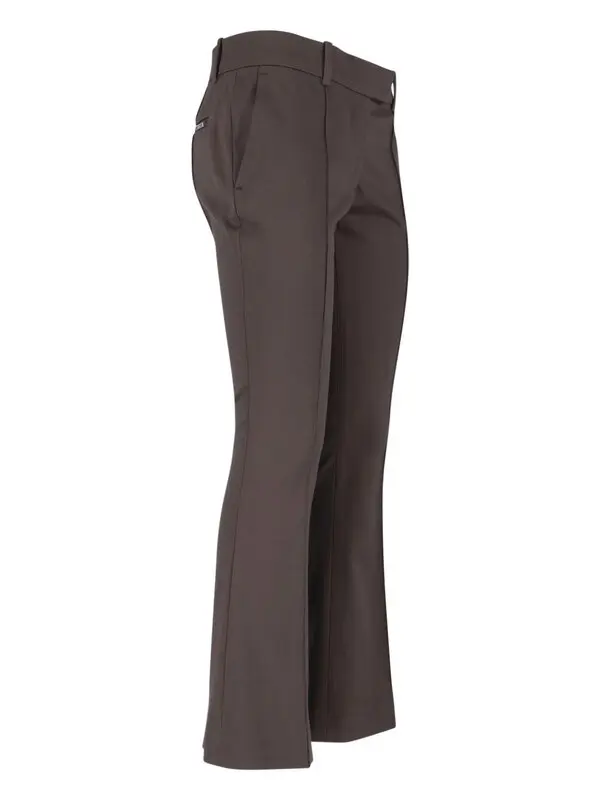 Marni Virgin Wool Bootcut Trousers - Brown