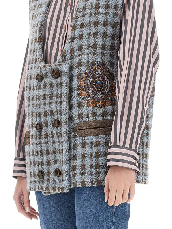 Etro Houndstooth Vest - Multicolour