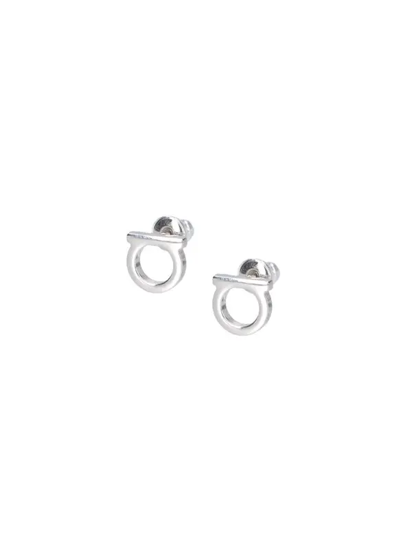 FERRAGAMO Gancini Earrings - Silver