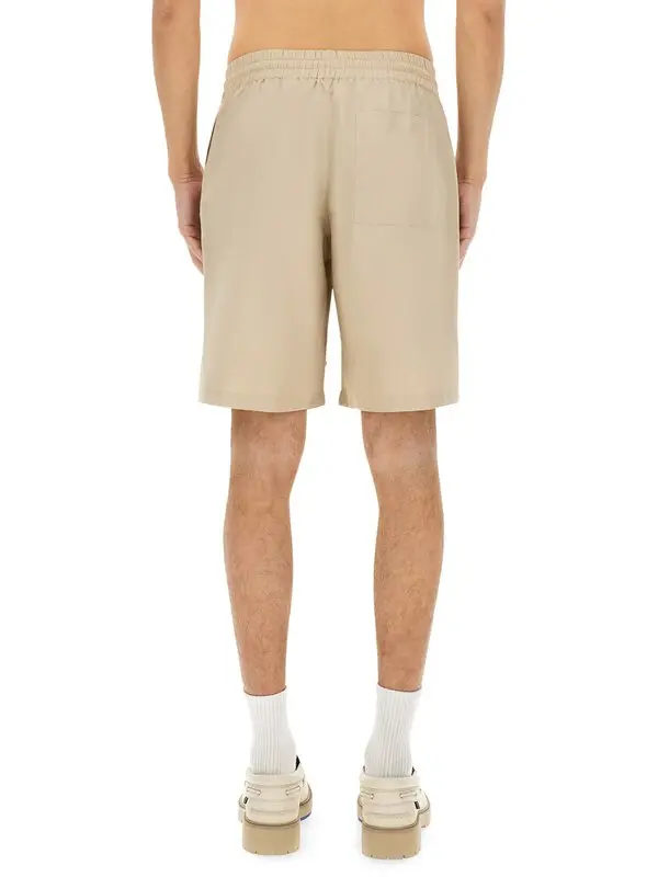 Burberry Logo Shorts - Beige