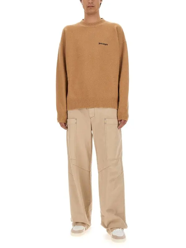 Palm Angels Regular Fit Jersey With Logo - Multicolour