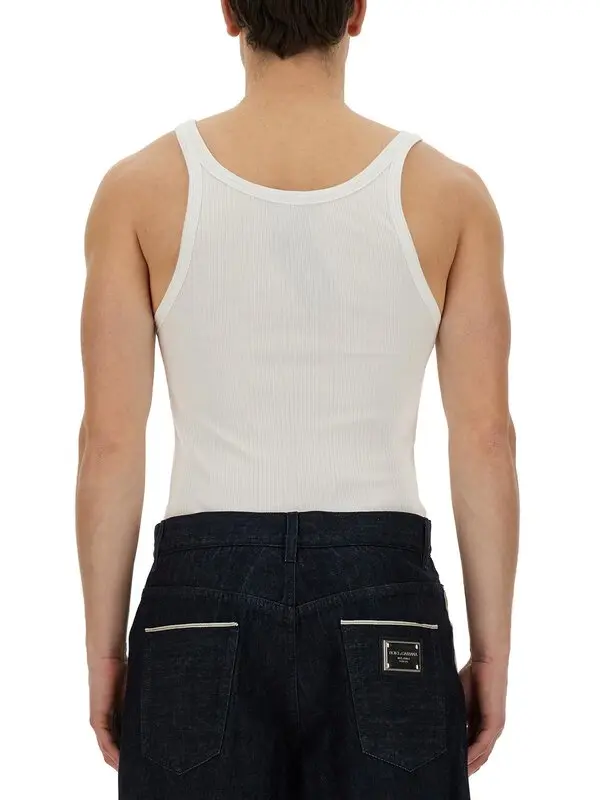 Dolce & Gabbana Ribbed Tank Top