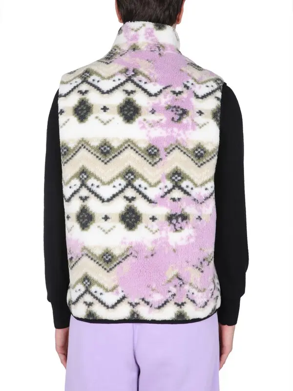 MSGM Fleece Sherpa Vest - Multicolour