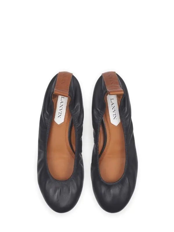 LANVIN Leather Ballerinas - Black