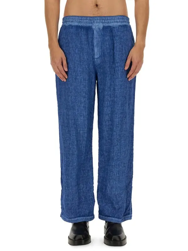 Burberry Linen Trousers - Azure