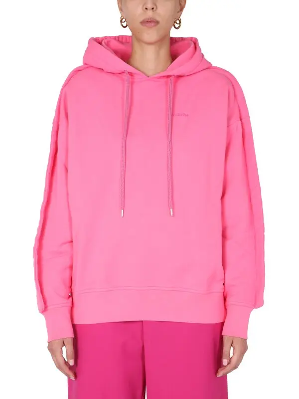 AMBUSH Embroidered Logo Sweatshirt - Fuchsia