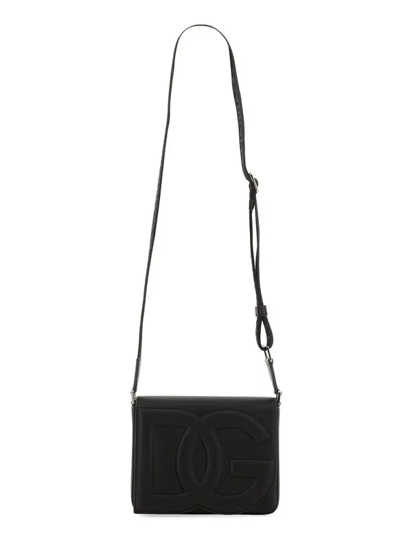 Dolce & Gabbana Leather Shoulder Bag - Black