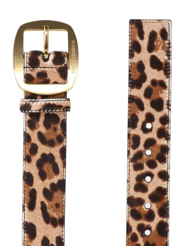 Dolce & Gabbana Animalier Printed Belt