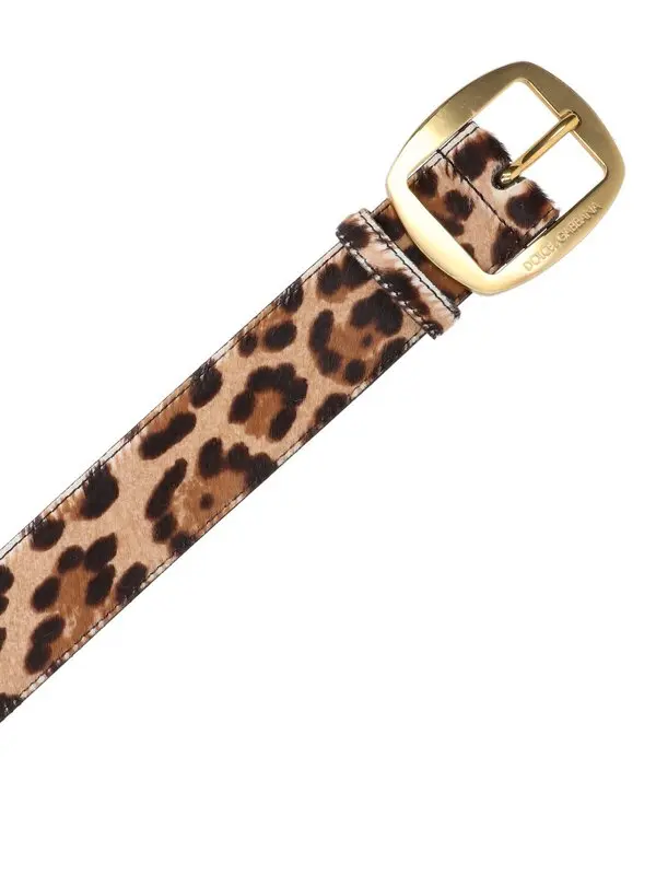Dolce & Gabbana Animalier Printed Belt