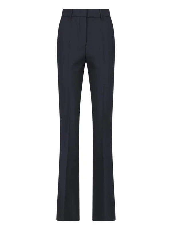 Sportmax Rick Owens Straight Wool Pants - Black