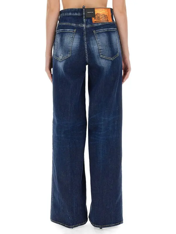 Dsquared2 Traveller Wide Leg Jeans