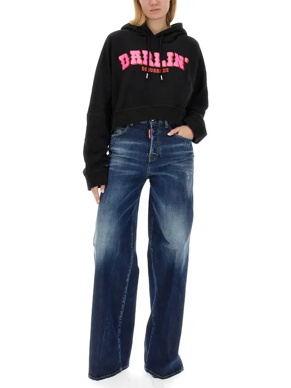 Dsquared2 Traveller Wide Leg Jeans