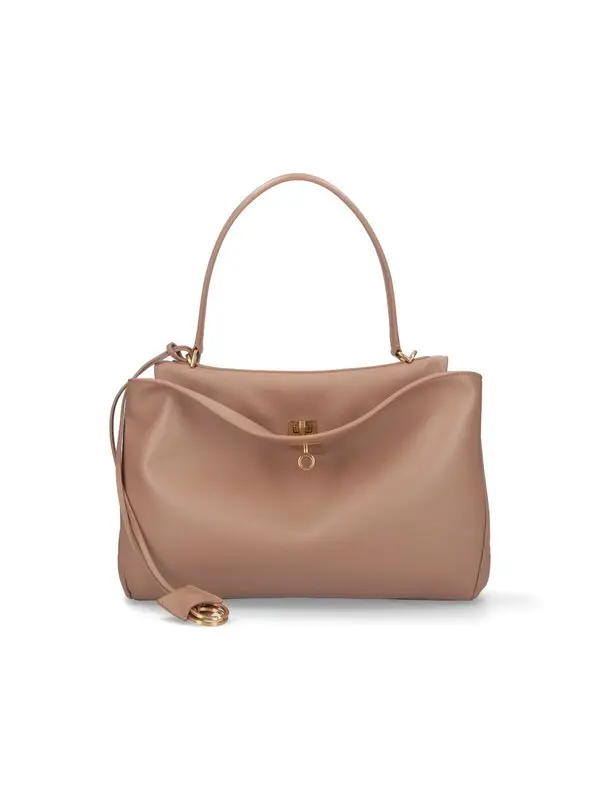 Balenciaga Medium 'rodeo' Handbag - Beige