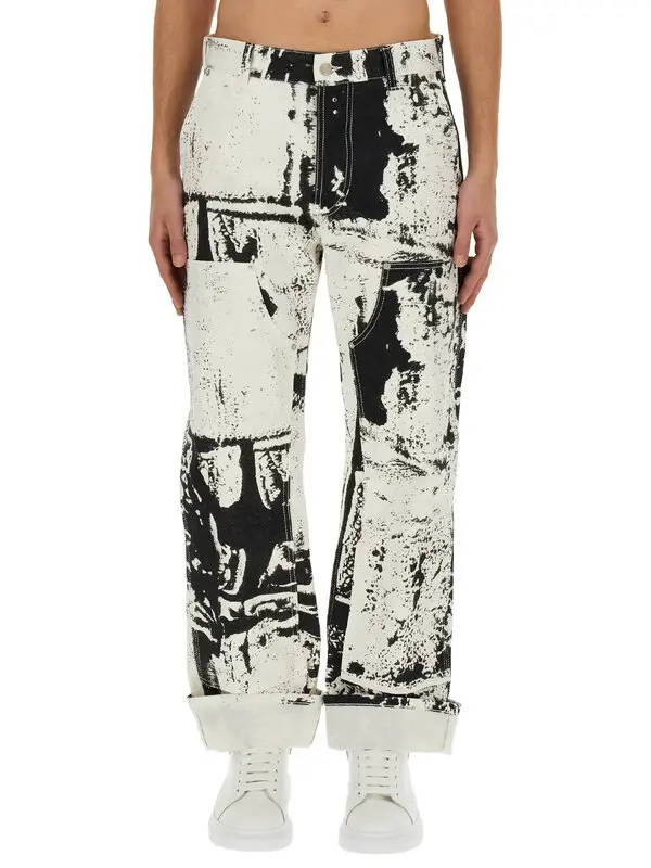 Alexander McQueen Workwear Jeans With Print