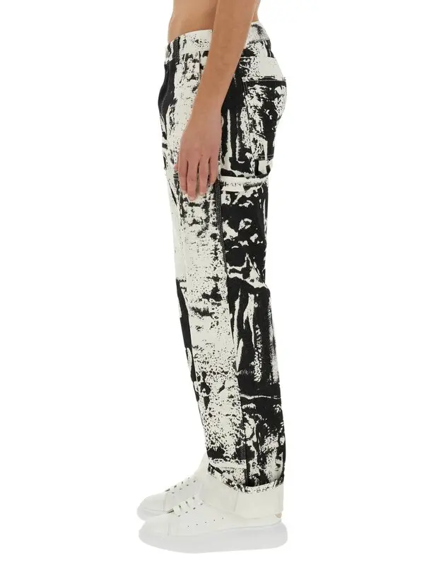 Alexander McQueen Workwear Jeans With Print