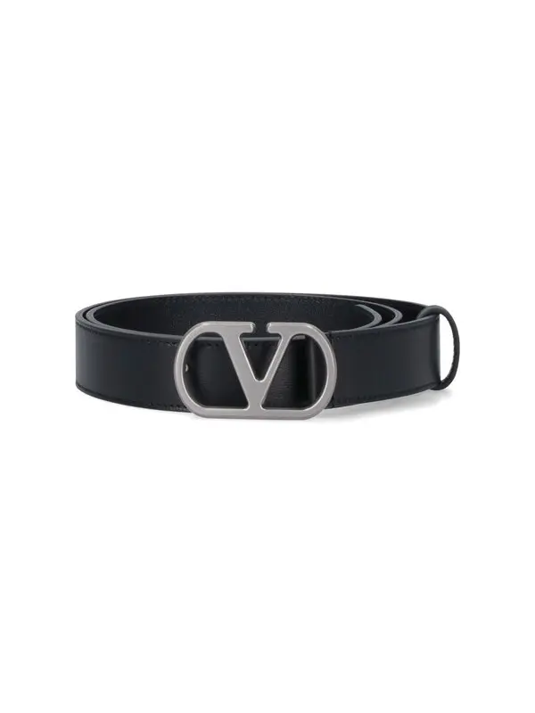 Valentino Garavani Vlogo Signature Belt - Black