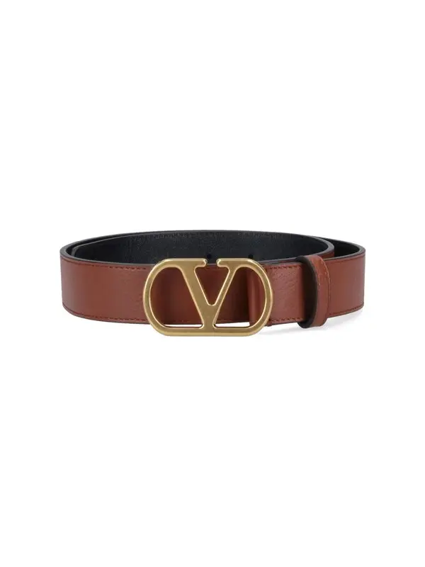 Valentino Garavani Vlogo Signature Belt - Brown