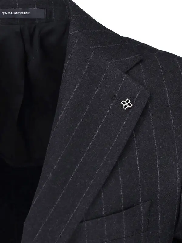 Tagliatore Single-breasted Virgin Wool Suit - Gray