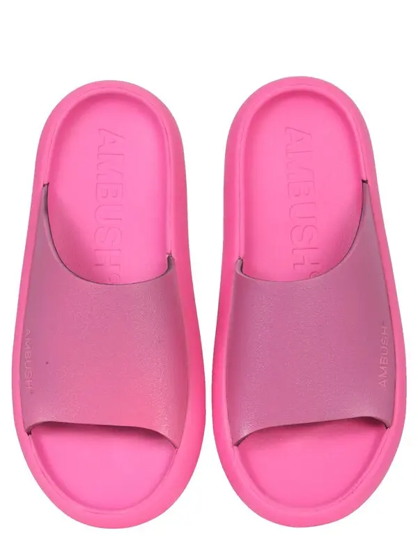 AMBUSH Rubber Slide Sandals - Fuchsia