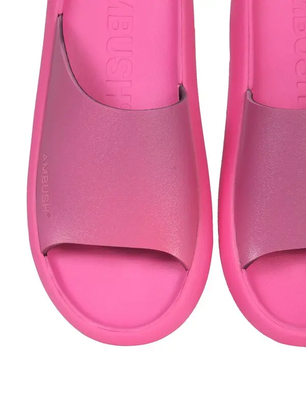 AMBUSH Rubber Slide Sandals - Fuchsia
