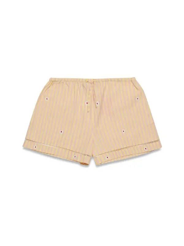 Max & Co. Striped Shorts With Embroidered Detail - Multicolour