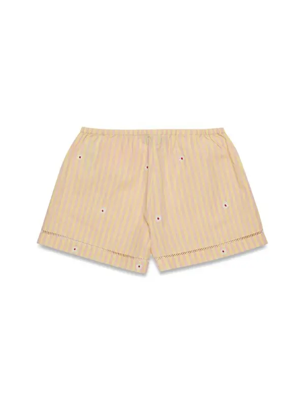 Max & Co. Striped Shorts With Embroidered Detail