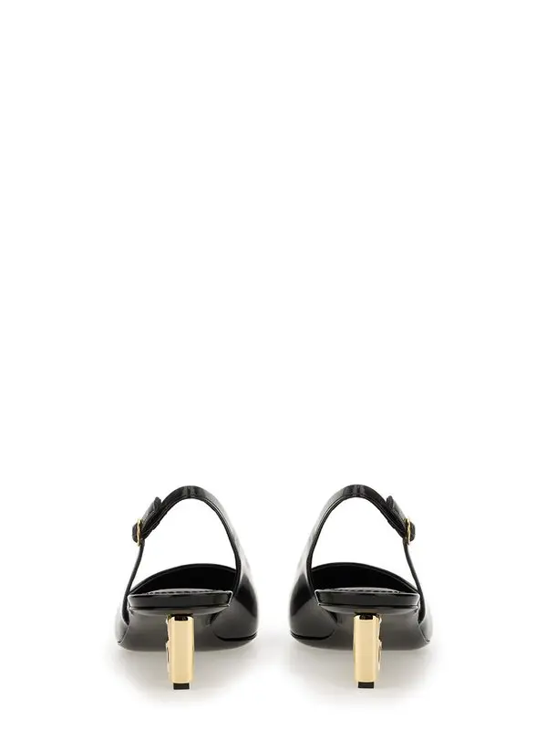 Dolce & Gabbana Patent Leather Slingback - Black