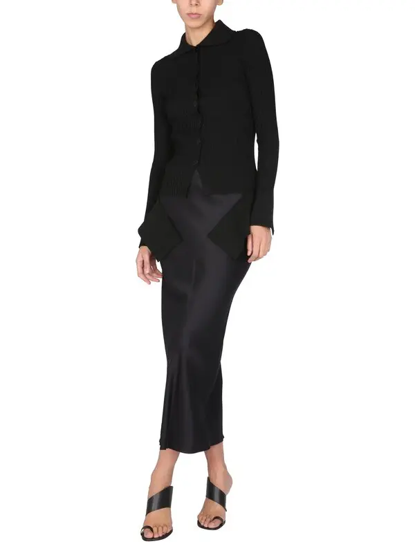 ANDREĀDAMO Cardigan With Cut-out Detail