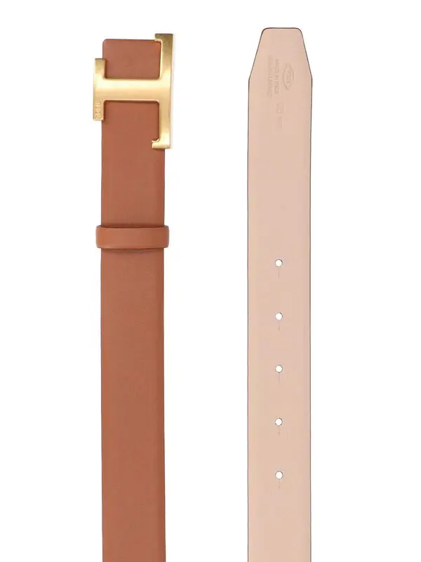 TOD'S T Timeless Reversible Belt - Brown