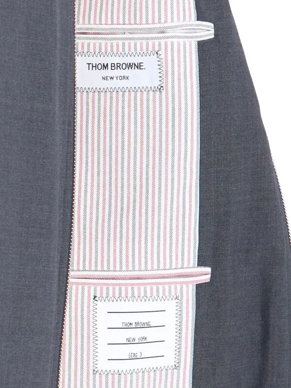 Thom Browne 4-bar" Bomber Jacket - Gray