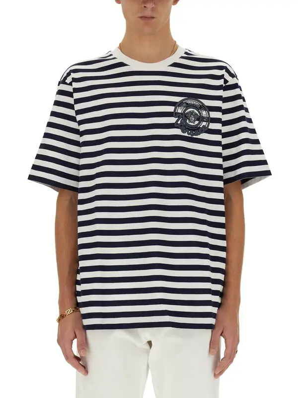 Versace Striped T-shirt - Multicolour