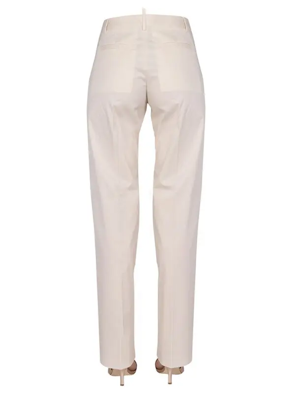 Dsquared2 Straight Leg Trousers - Ivory