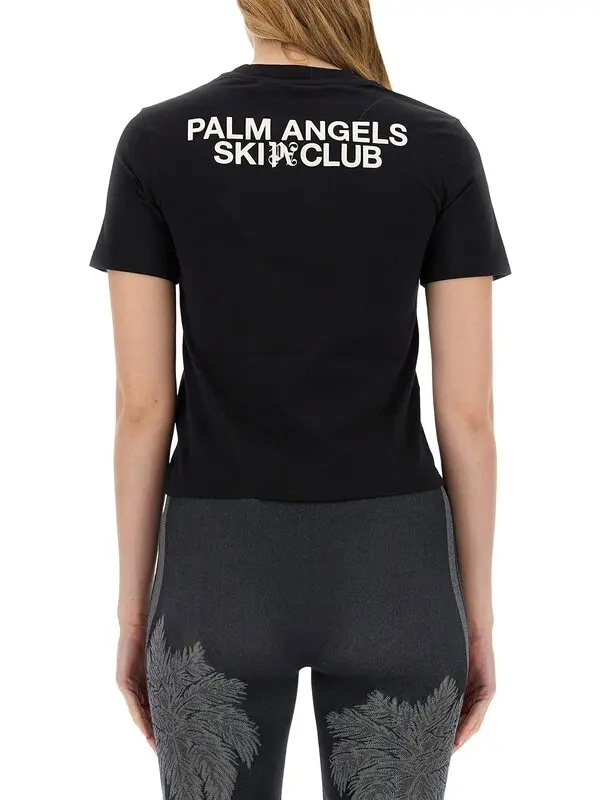 Palm Angels Ski Club T-shirt - Black