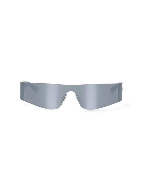 Balenciaga Mono Rectangle Sunglasses - Silver