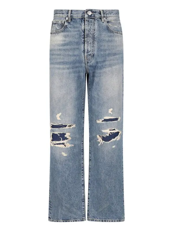 Balenciaga Wide-leg Denim Jeans - Blue