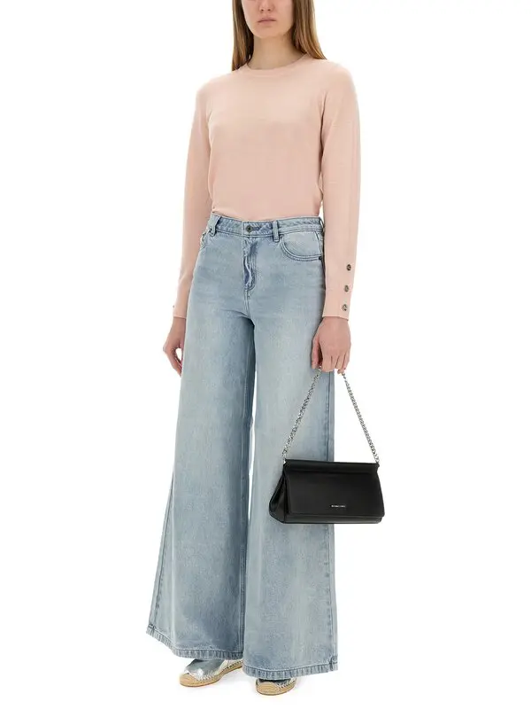 Michael Kors Wool Jersey Top - Pink