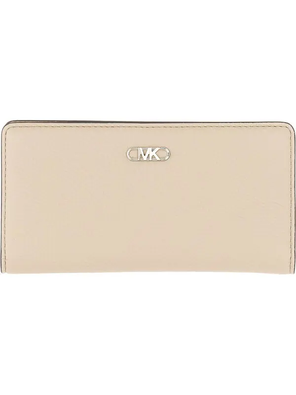 Michael Kors Leather Wallet - Beige