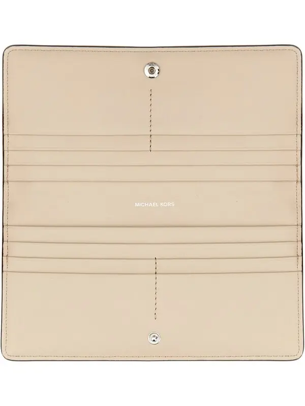 Michael Kors Leather Wallet - Beige
