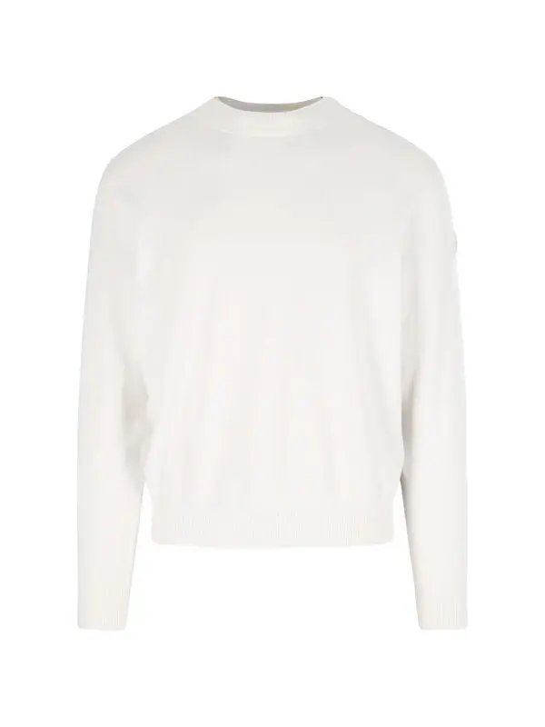 Moncler X Mercedes-benz Nigo Logo Crewneck Sweatshirt - White