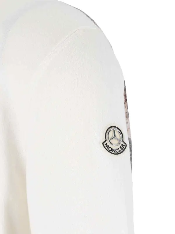 Moncler X Mercedes-benz Nigo Logo Crewneck Sweatshirt - White