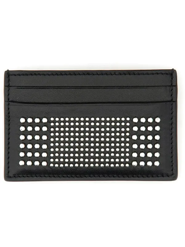 Alexander McQueen Leather Card Holder - Black