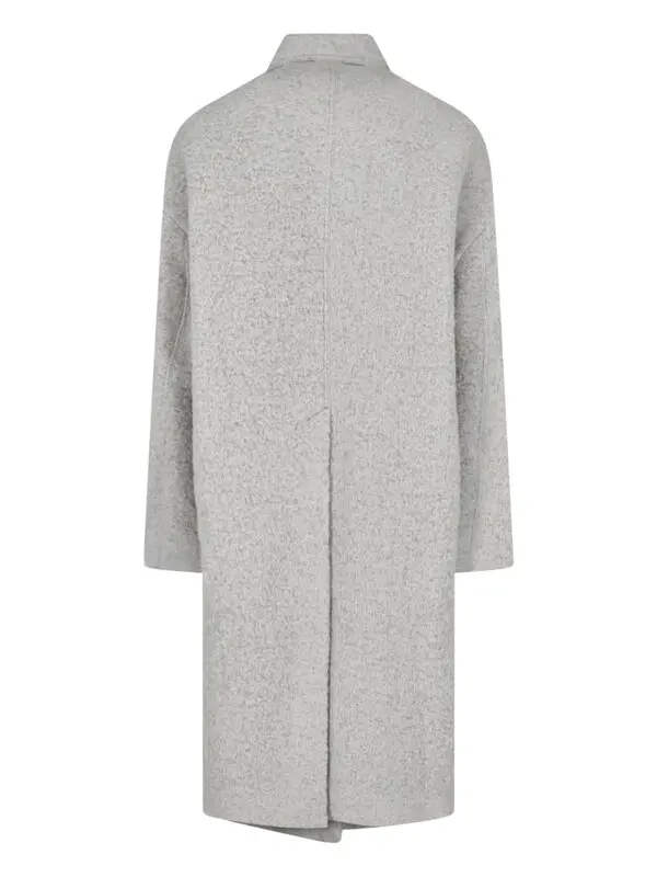 Rick Owens Animal Print Alpaca Blend Coat - Gray