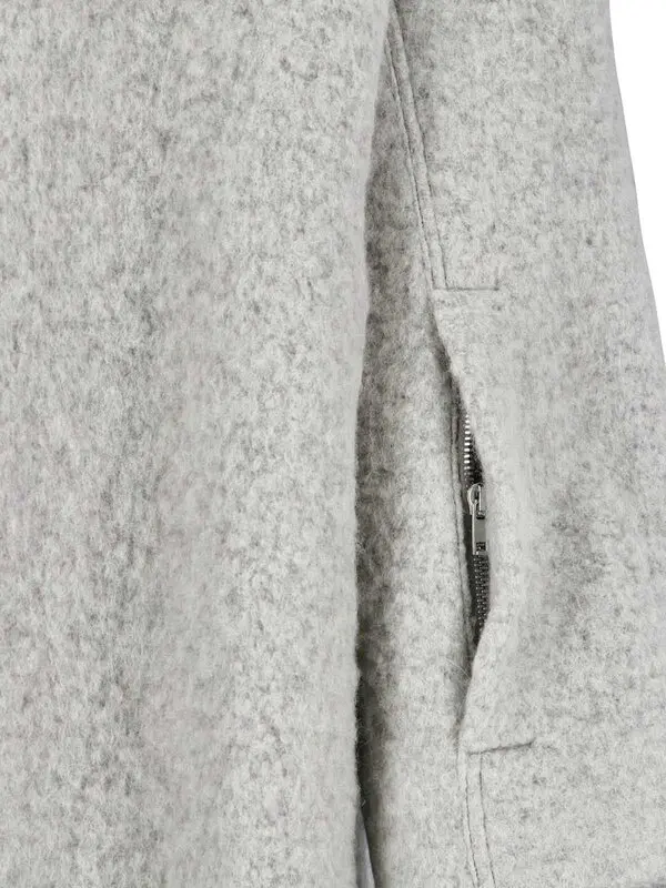Rick Owens Animal Print Alpaca Blend Coat - Gray