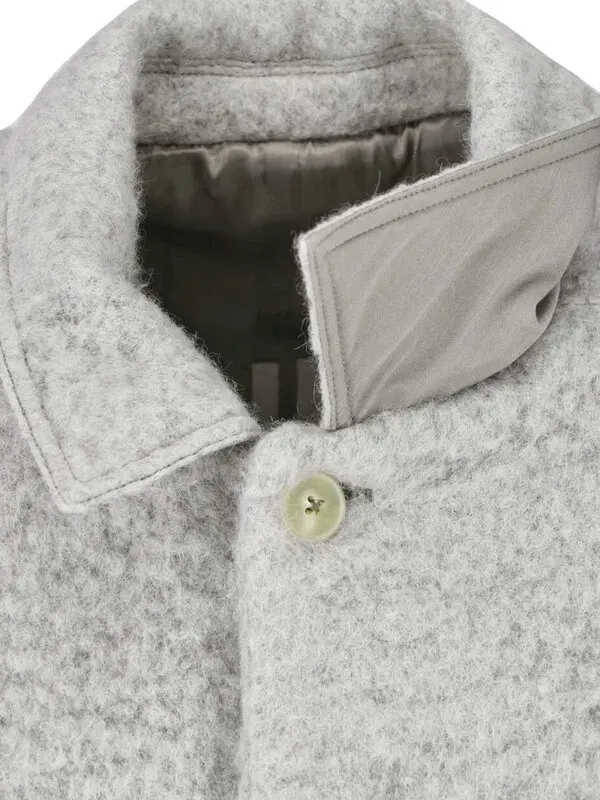 Rick Owens Animal Print Alpaca Blend Coat - Gray