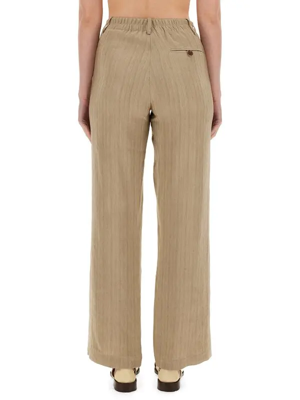 ALYSI Linen-blend Wide Leg Pants