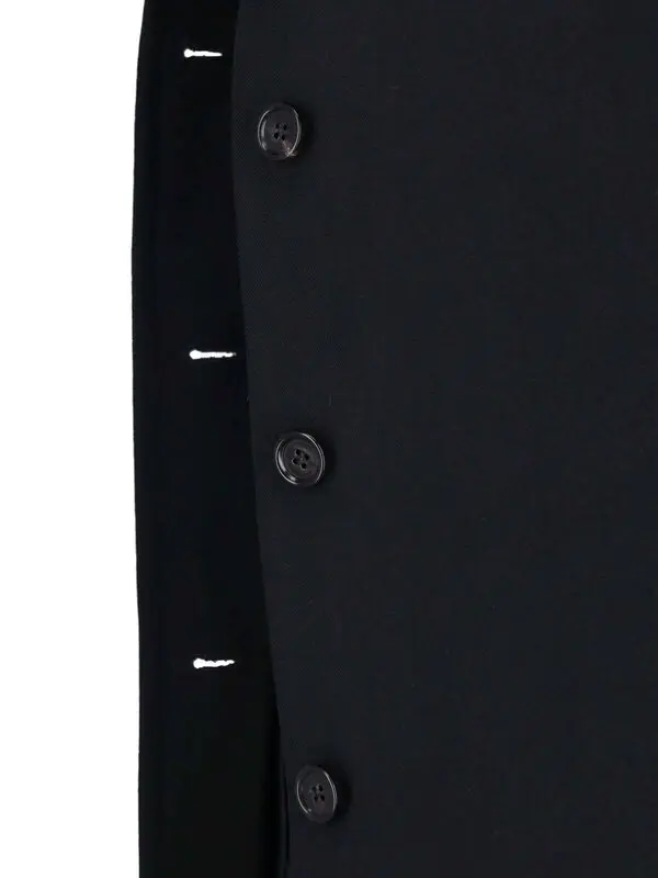 JIL SANDER Single-breasted Virgin Wool Coat