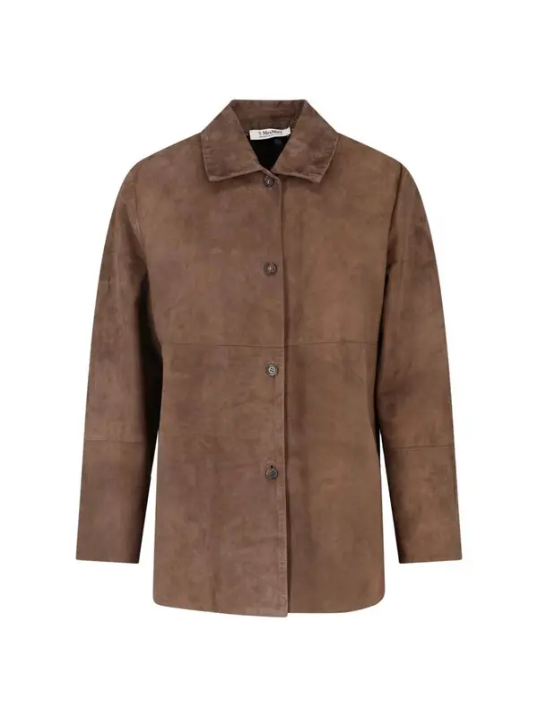 Max Mara Suede Shirt Jacket - Brown