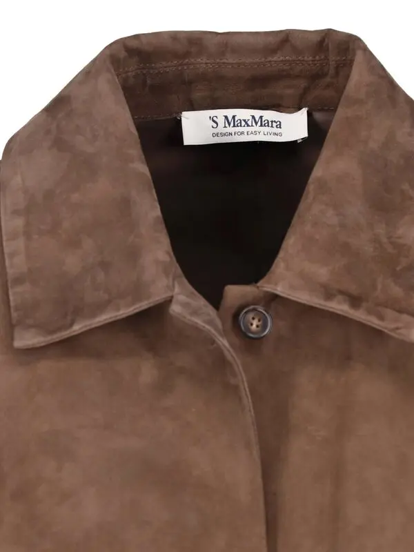 Max Mara Suede Shirt Jacket - Brown