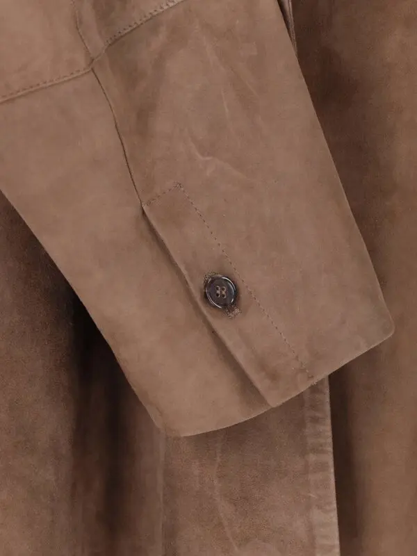Max Mara Suede Shirt Jacket - Brown